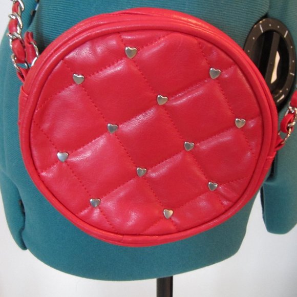 Bags | Small Red Round Purse | Poshmark